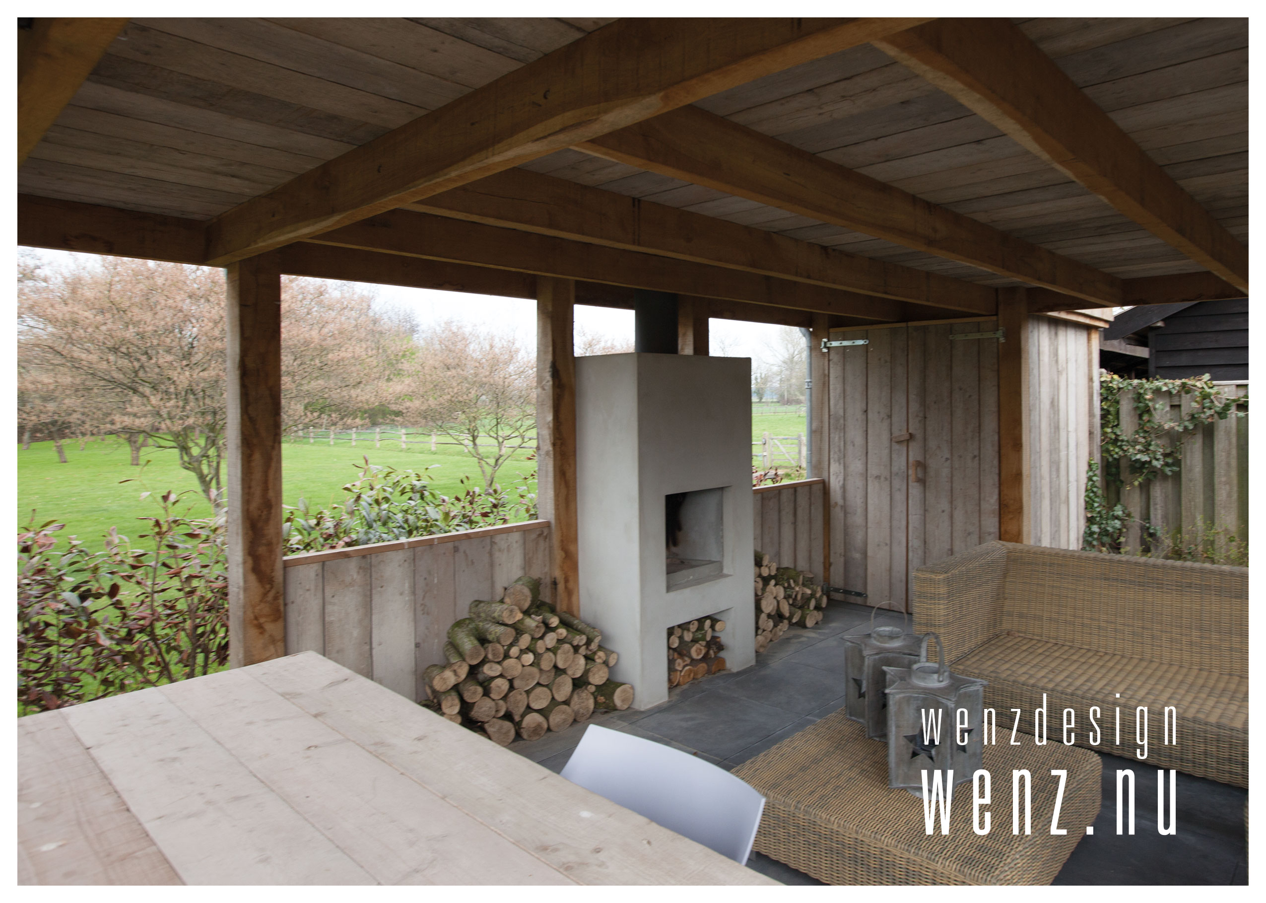 Barneveld overdekt terras veranda liggend WENZdesign - WENZdesign ...